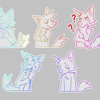 Furry Sticker - Etsy