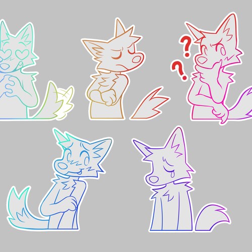 Canine Hug Telegram Sticker Base - Etsy