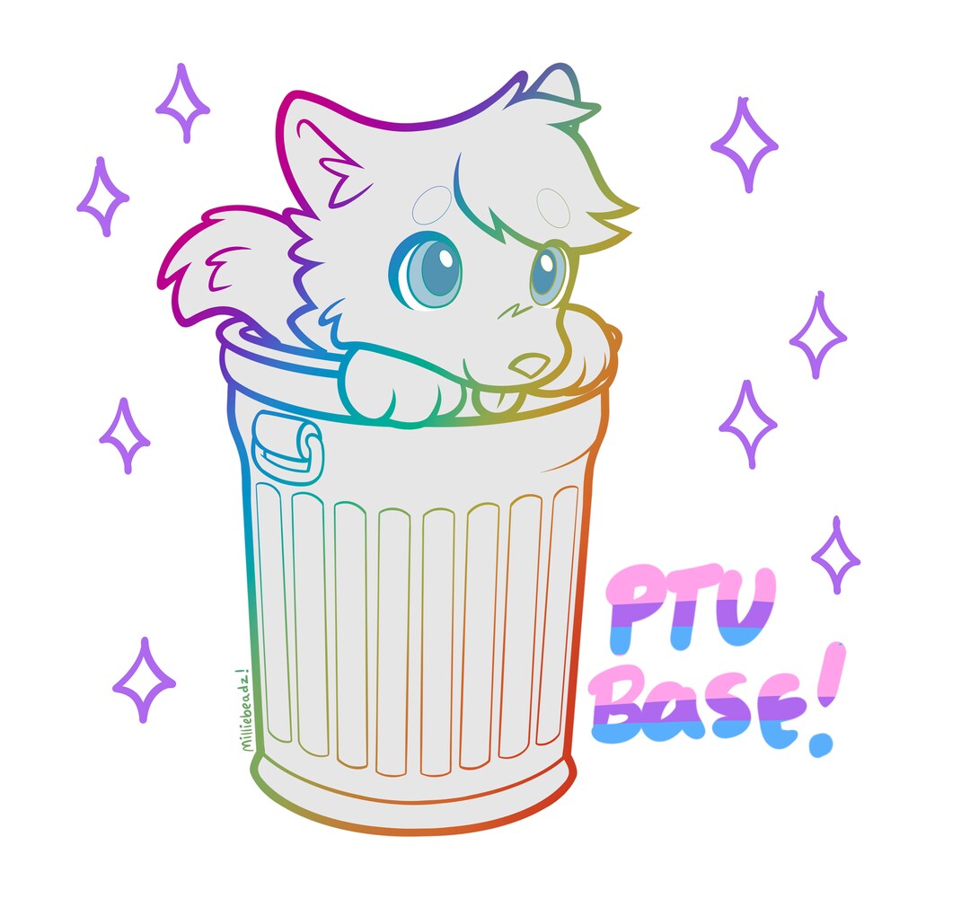 Furry Trash Pay to Use Furry Fursona Lineart Base - Etsy