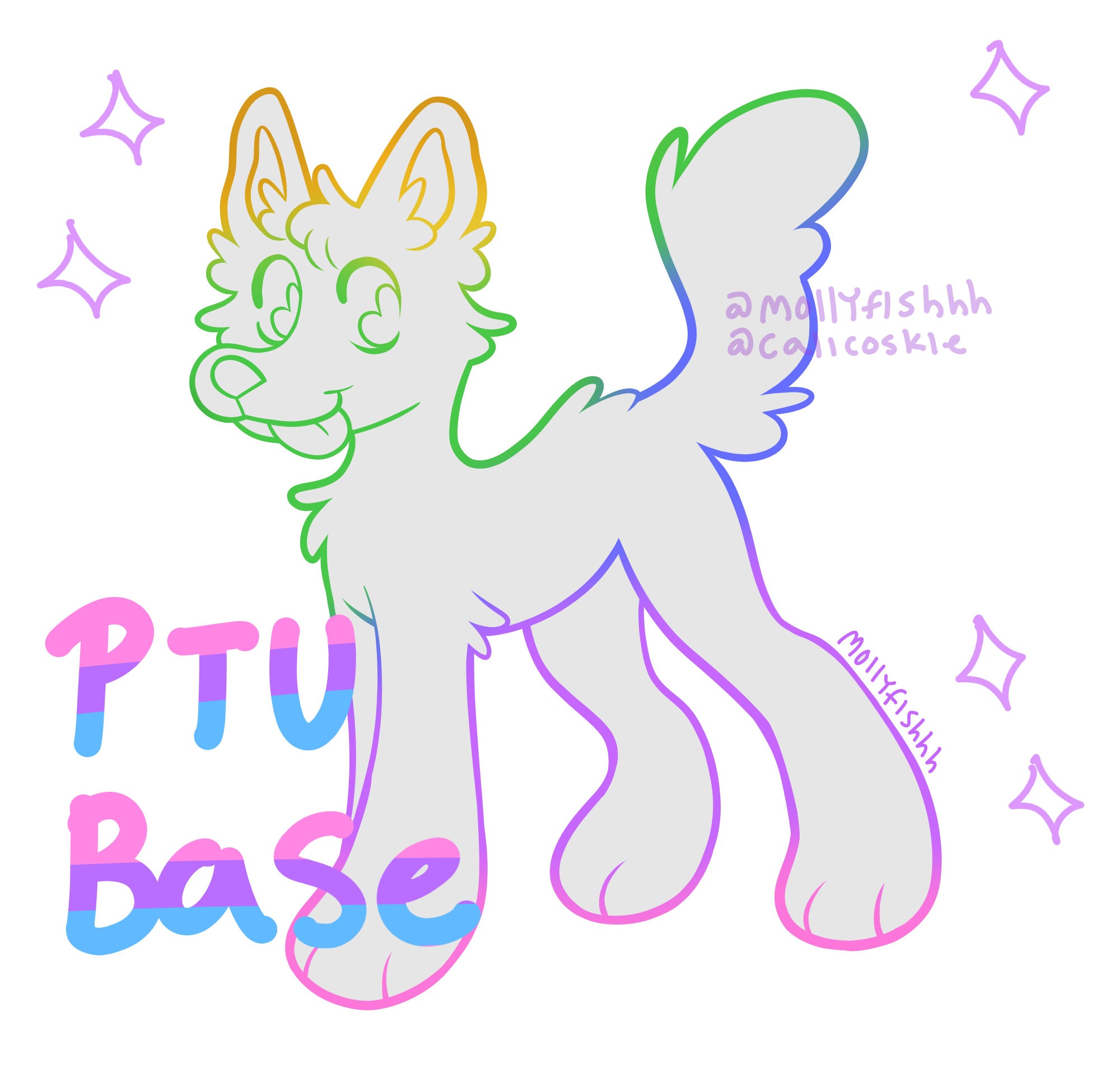 Pay to Use Dog Canine Furry Base Lineart - Etsy