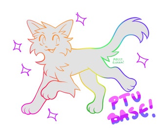 Protogen Furry Reference Sheet Base Lineart - Etsy