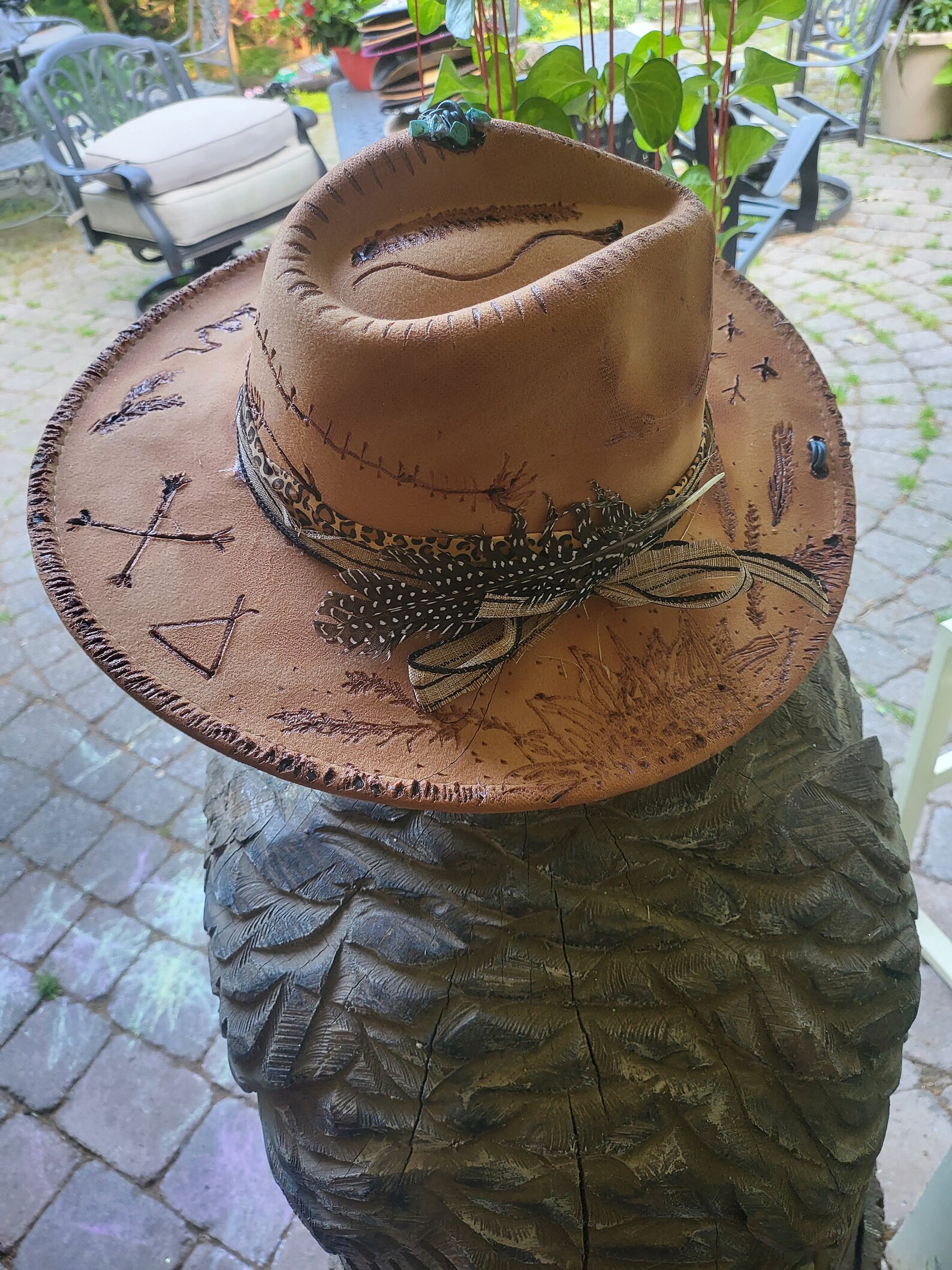 Faith Over Fear Hand Burned Cowboy Hat With Western Symbols - Etsy