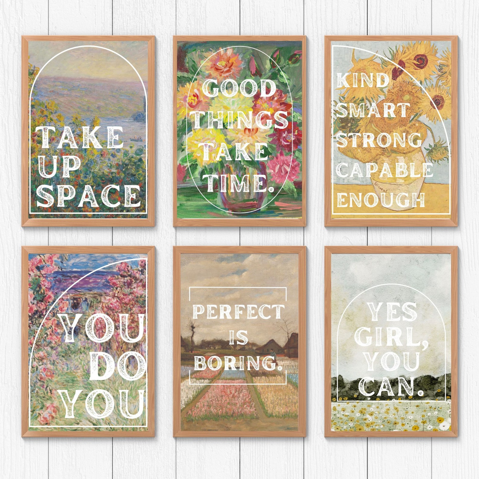 Floral Feminist Quotes Inspiration Sayings Vintage Eclectic Cottage ...
