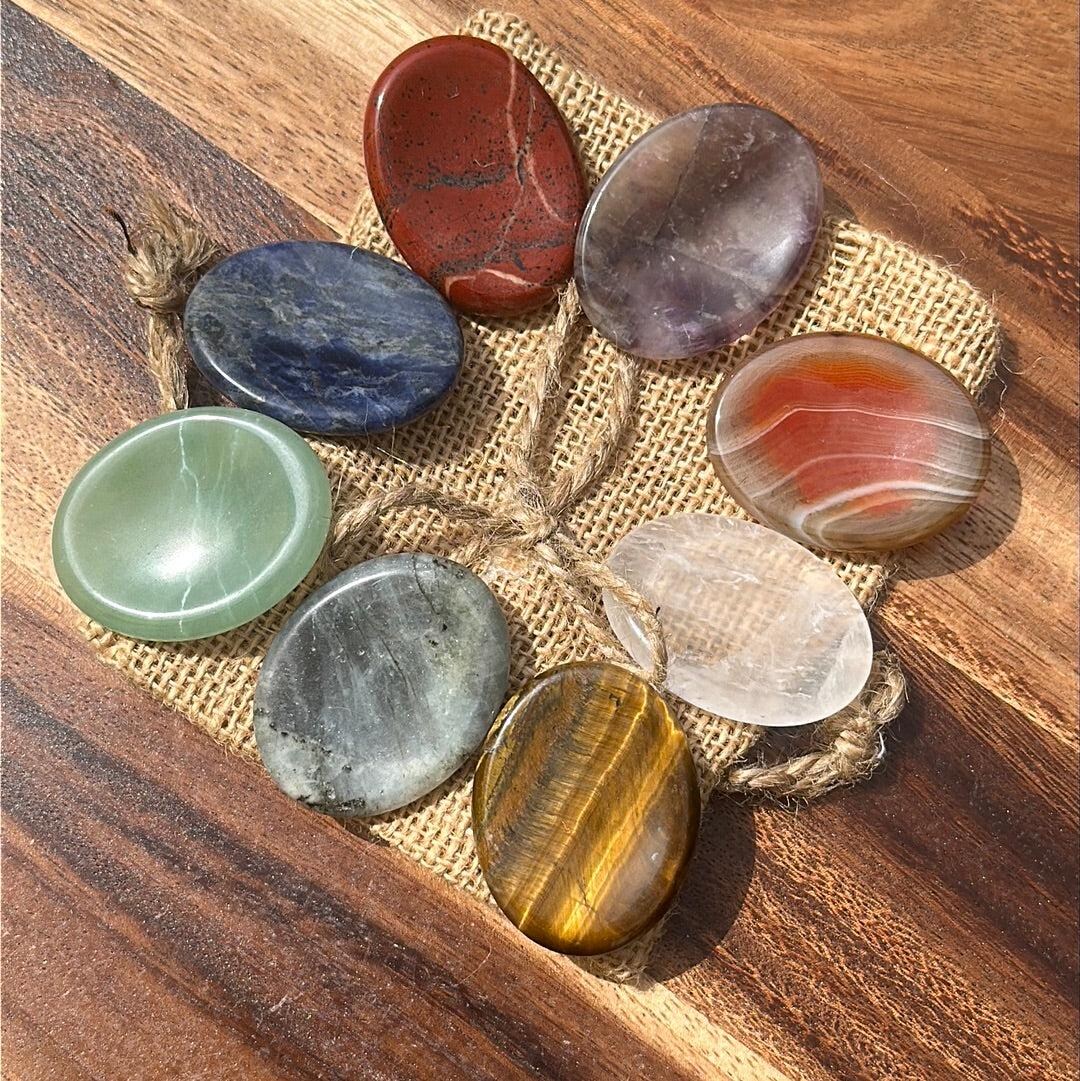 8 Chakra Worry Stone Package - Etsy