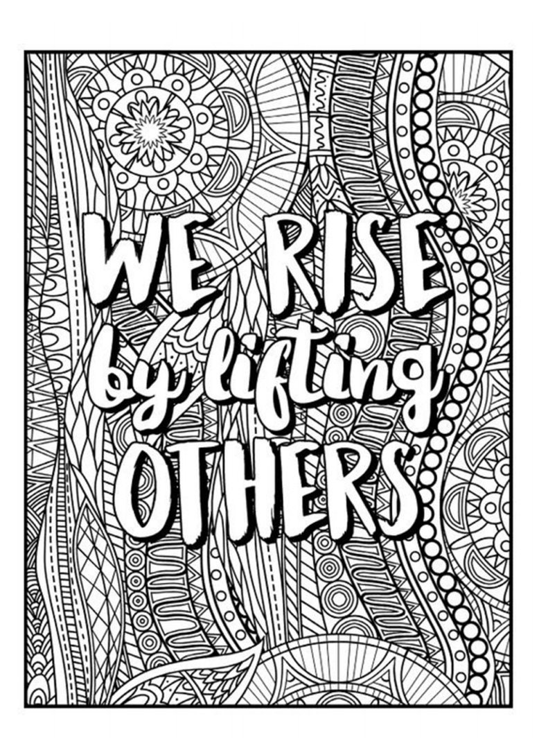 50 Adult Quotes Coloring Pages - Etsy