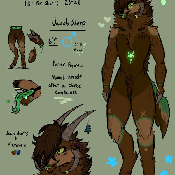 Ref Sheet Commission - Etsy