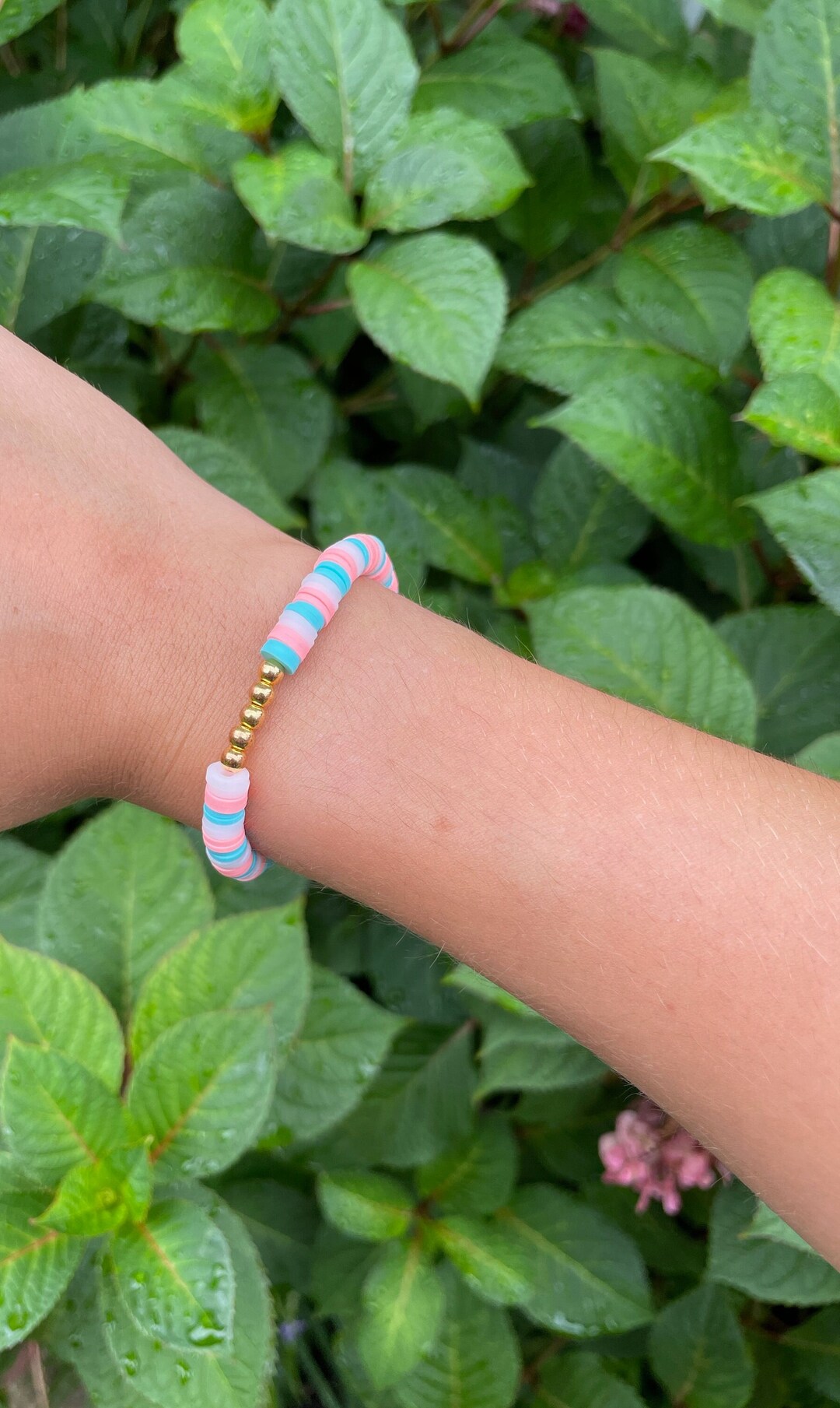COTTON CANDY ~ Preppy Pink + Baby Blue Bracelet ~ Preppy Jewelry ...