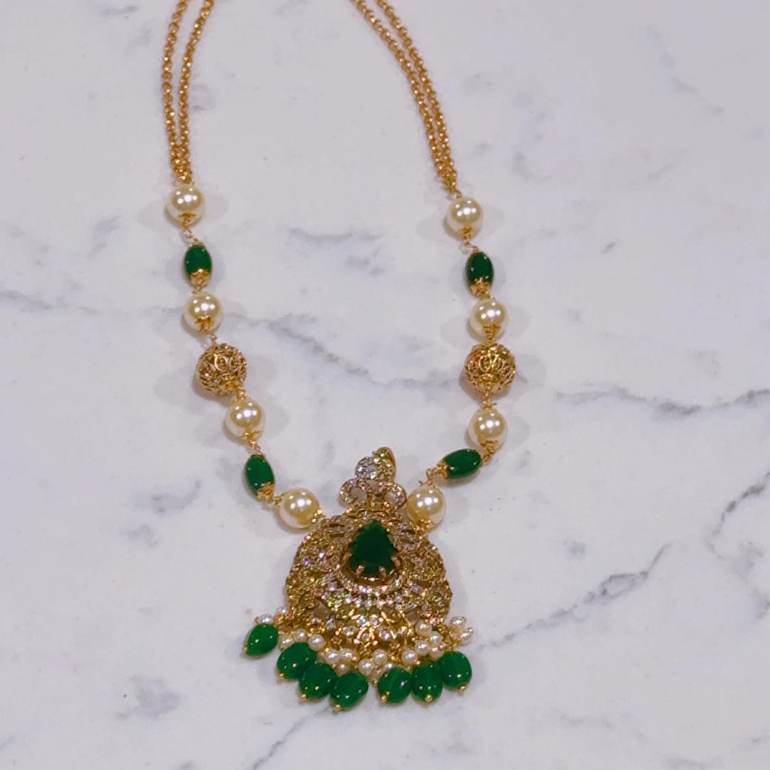 Victorian Pendant Ball Chain for Festive Wear Simple Wedding Wear - Etsy