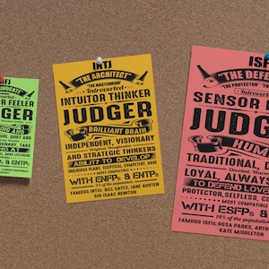 16 Myers Briggs Personality Types Test Printable Digital Download ...