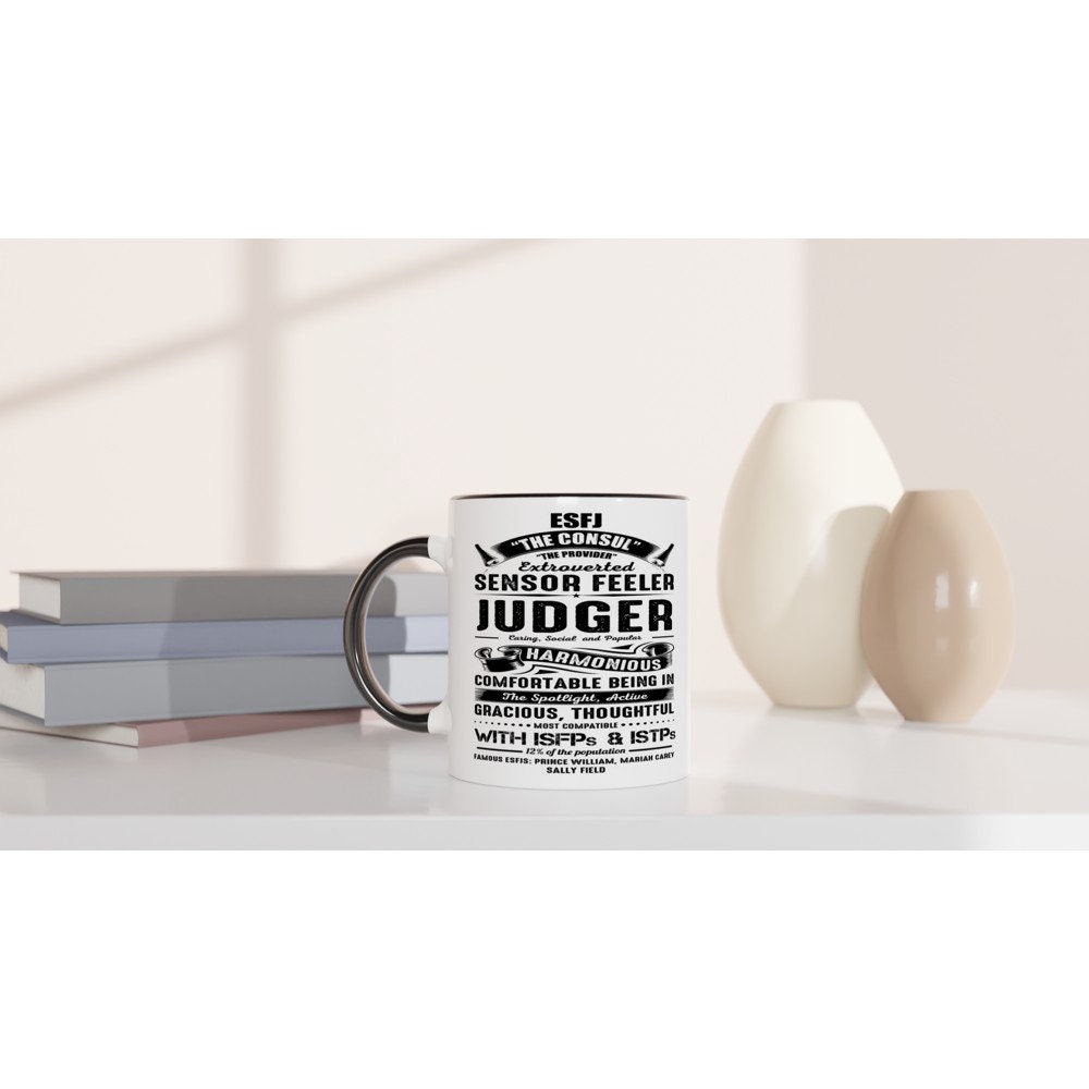 ESFJ - Meyer Briggs Personality Type Test MBTI EXTROVERT Gift Ceramic ...