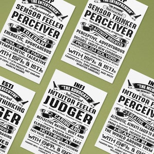 16 Myers Briggs Personality Types Test Printable Digital Download ...