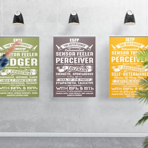 16 Myers Briggs Personality Types Test Printable Digital Download