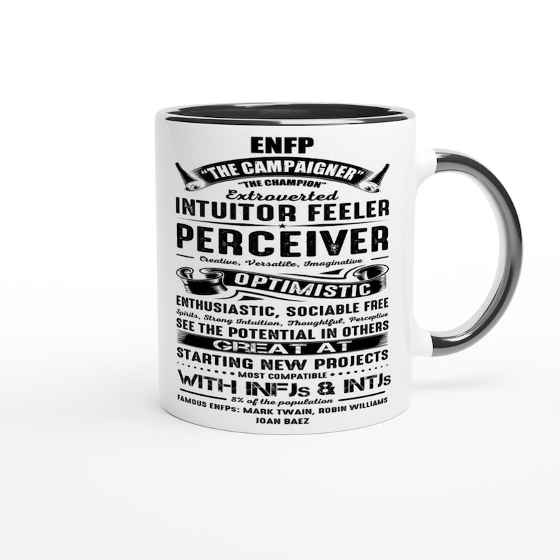 ENFP - Meyer Briggs Personality Type Test MBTI EXTROVERT Gift Ceramic ...
