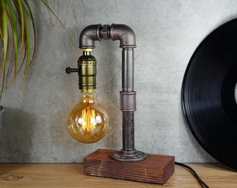 Rustic Edison Desk Lamp - Etsy