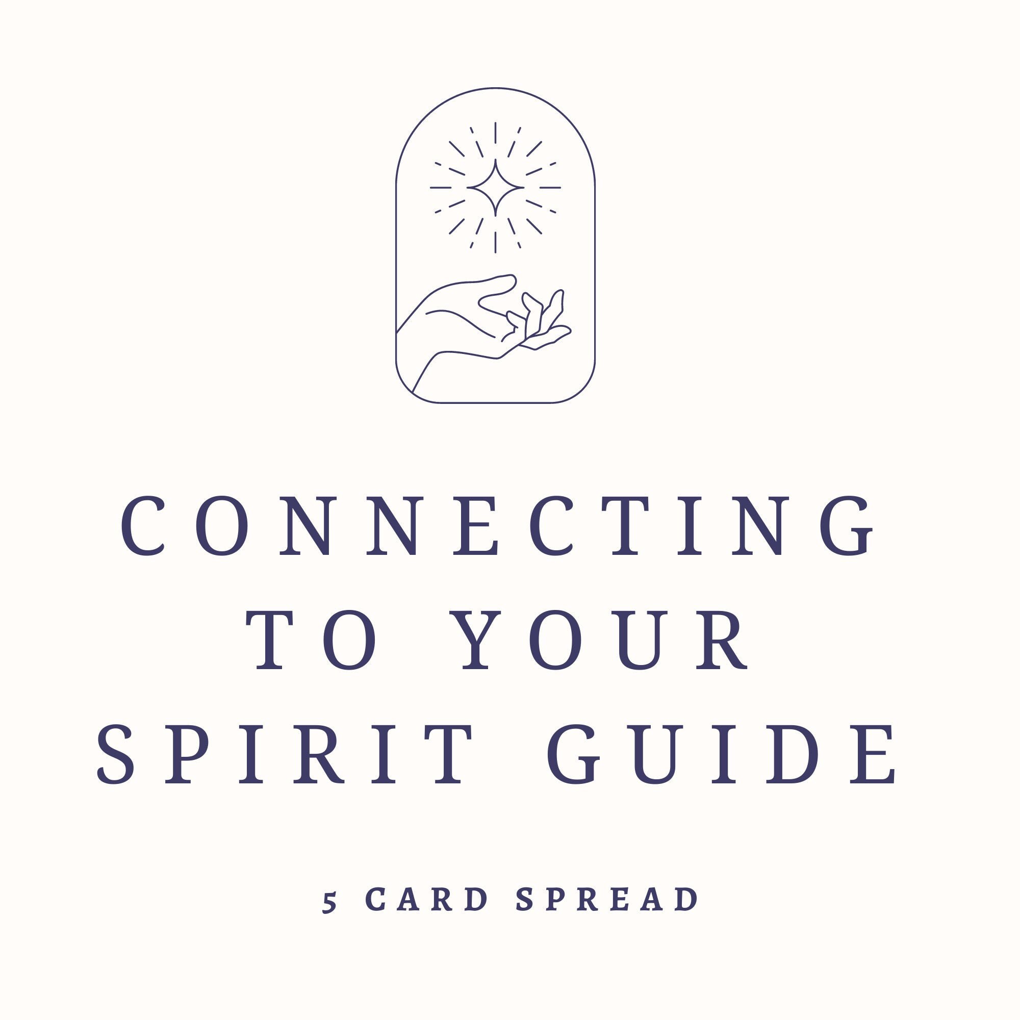 Connecting To Your Spirit Guide Reading 5 Card Spread | Etsy