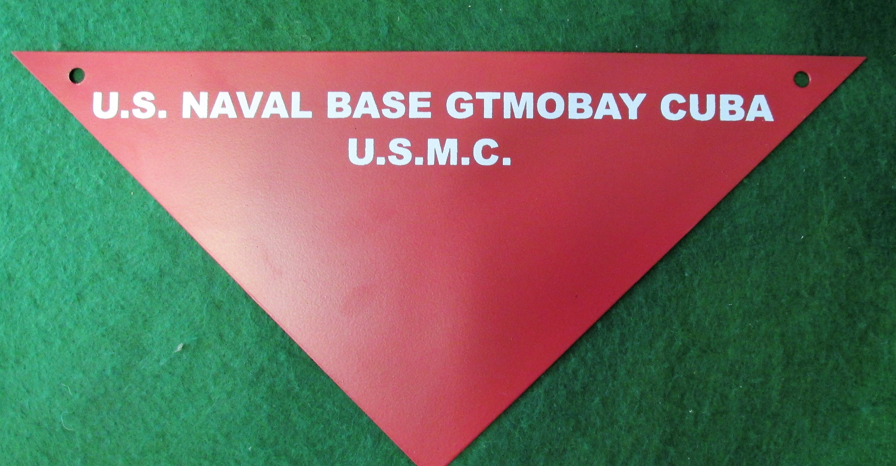 Mine Field Warning Sign From Guantanamo Bay Naval Base. - Etsy