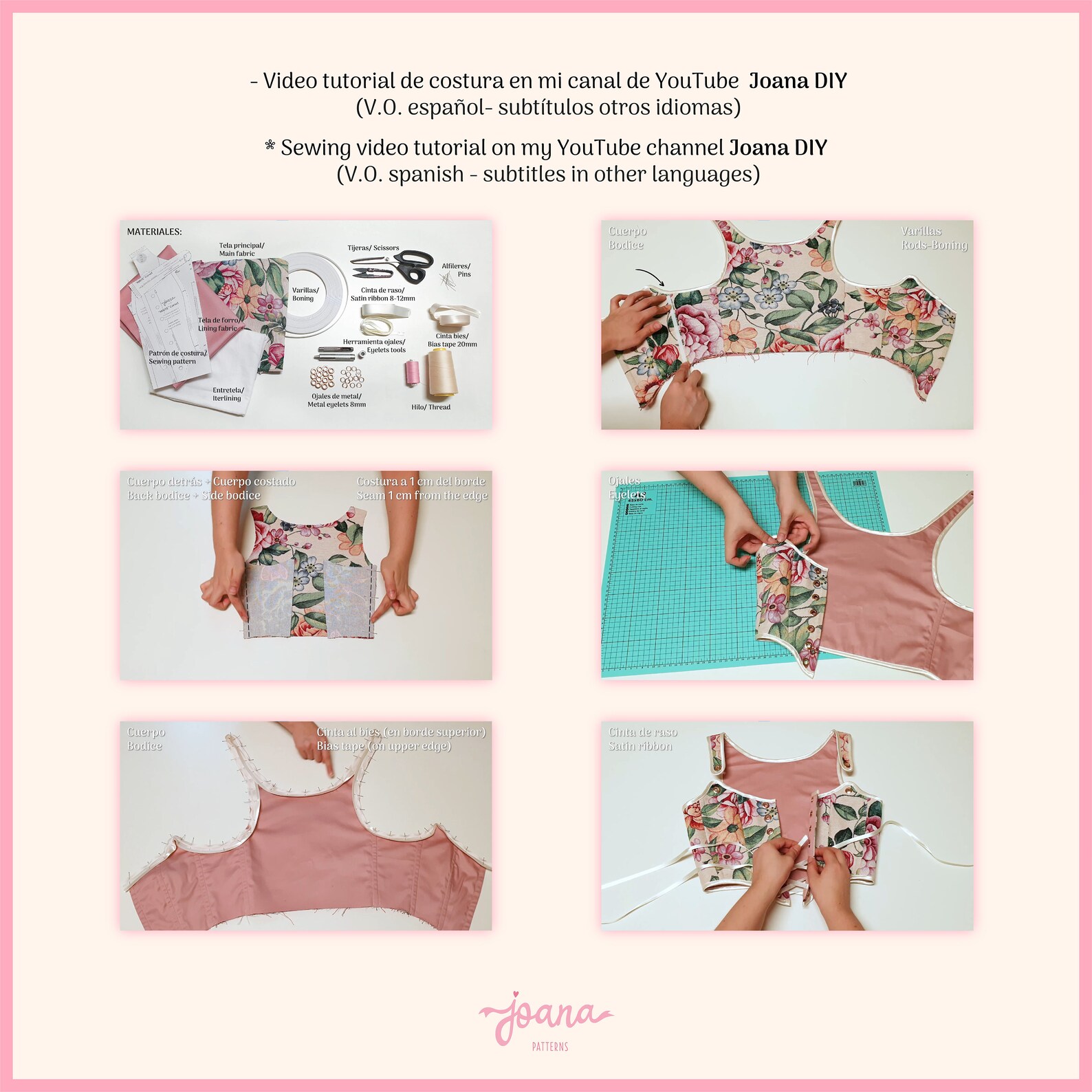 Renaissance Corset Bodice Sewing Pattern/ Cottagecore 11 SIZES Pdf A4 ...