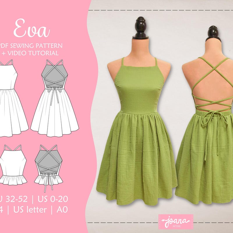 Halter Dress Pattern - Etsy