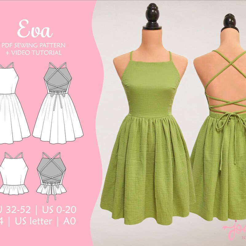 Halter Dress Pattern - Etsy