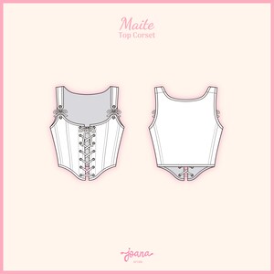 Renaissance Corset Bodice Sewing Pattern/ Cottagecore | 11 SIZES | Pdf ...