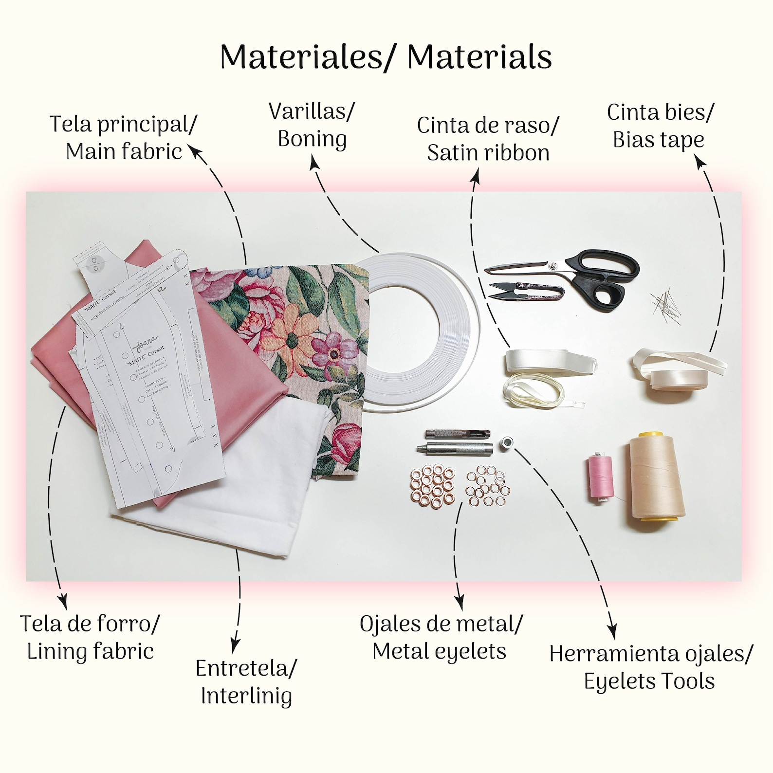 Renaissance Corset Bodice Sewing Pattern/ Cottagecore 11 SIZES Pdf A4 ...