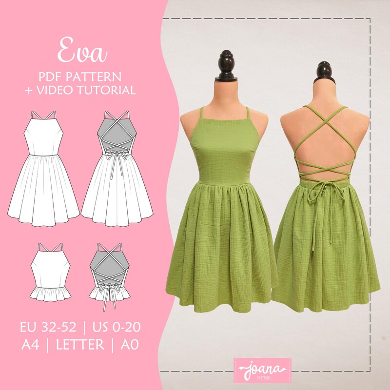 Halter Dress Pattern - Etsy