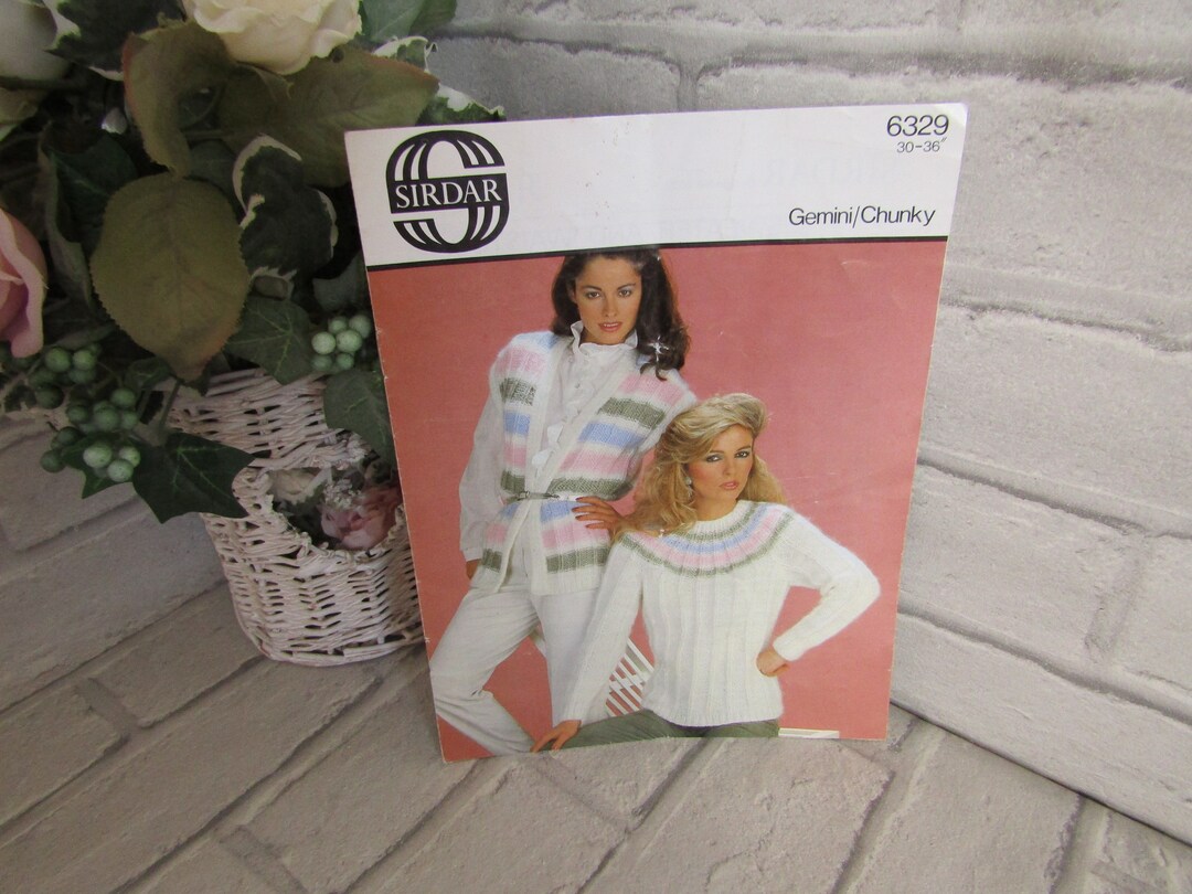 Sirdar Knitting Pattern Vintage Pattern for Ladies Waistcoat - Etsy