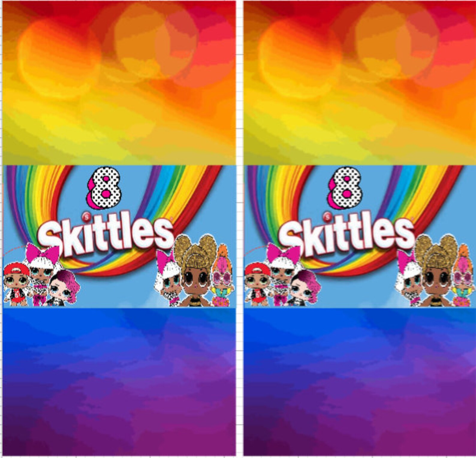 SKITTLES LABEL - Etsy