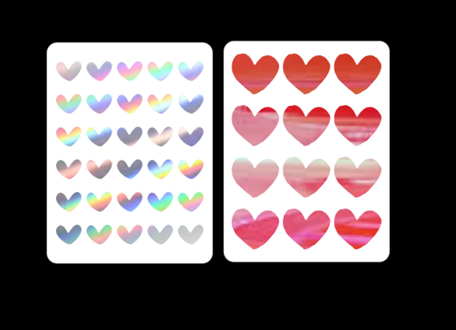 Vinyl Decal Sheet|hearts Stars Diamonds Lightning Bolts Music Notes ...