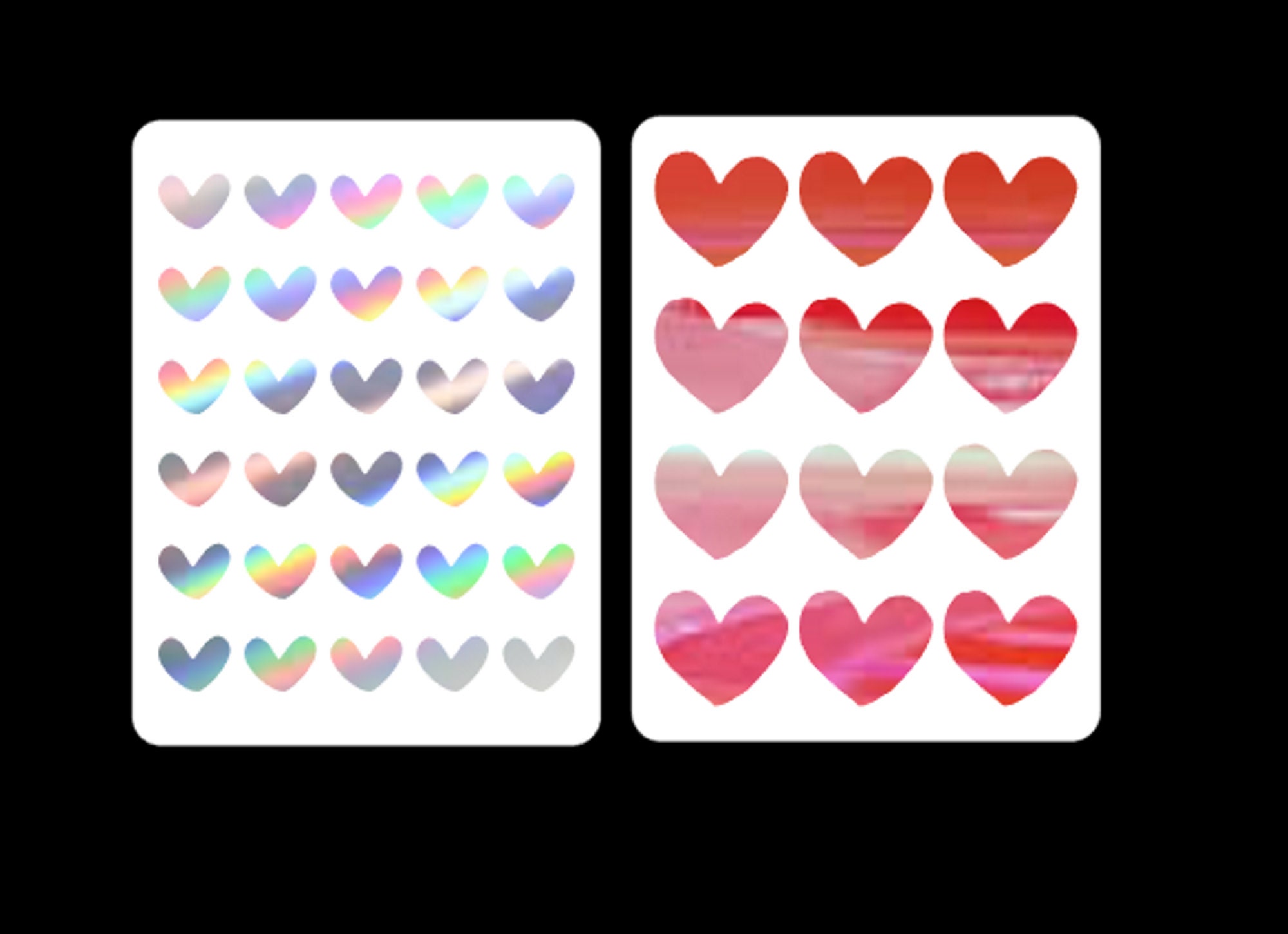 Vinyl Decal Sheet|hearts Stars Diamonds Lightning Bolts Music Notes ...
