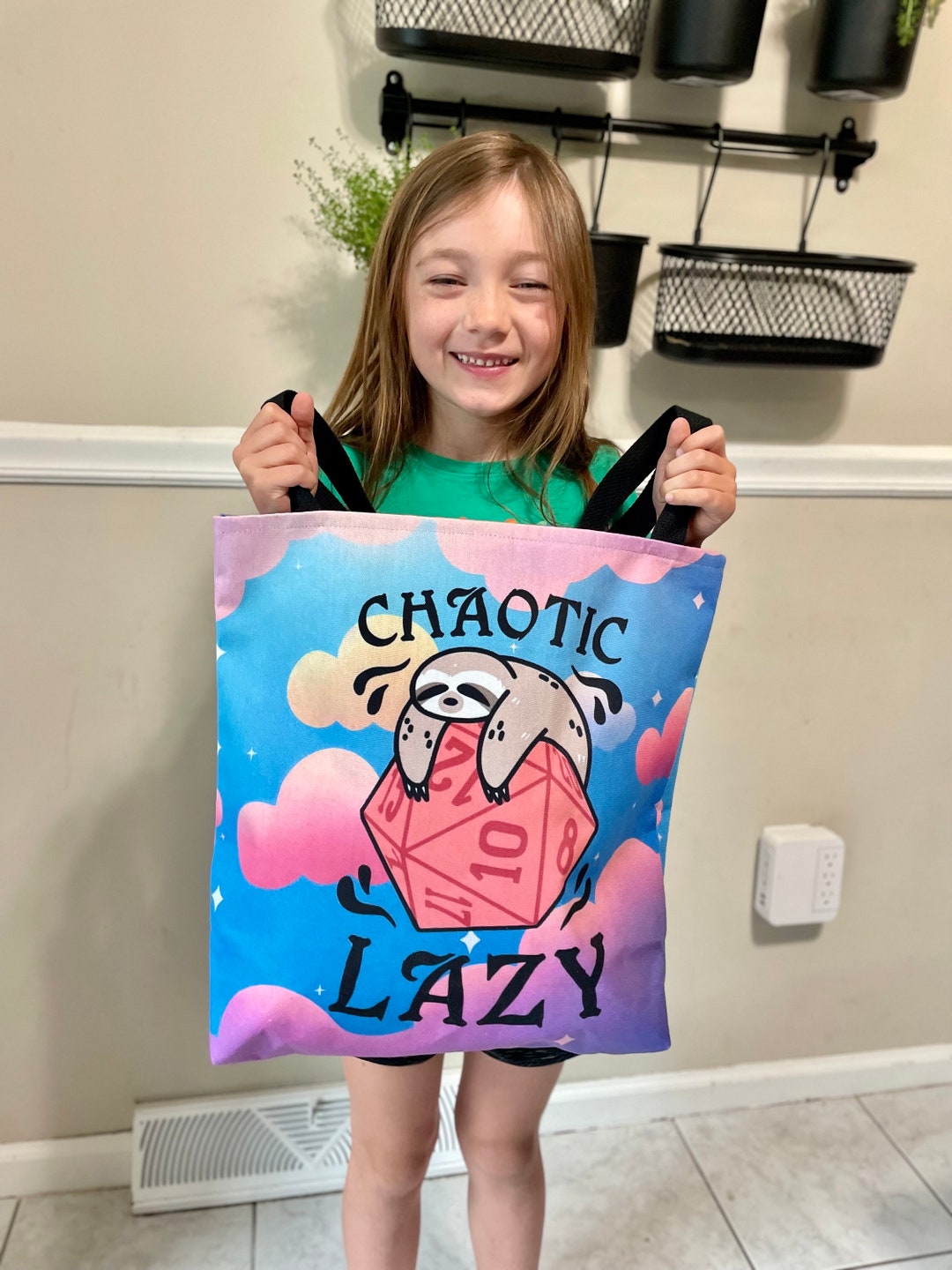 Chaotic Lazy Sloth RPG Tote Bag - Etsy