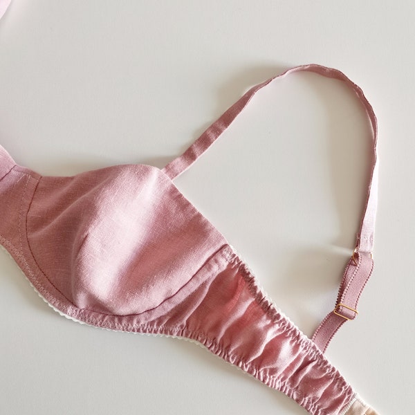 Linen Bra - Etsy