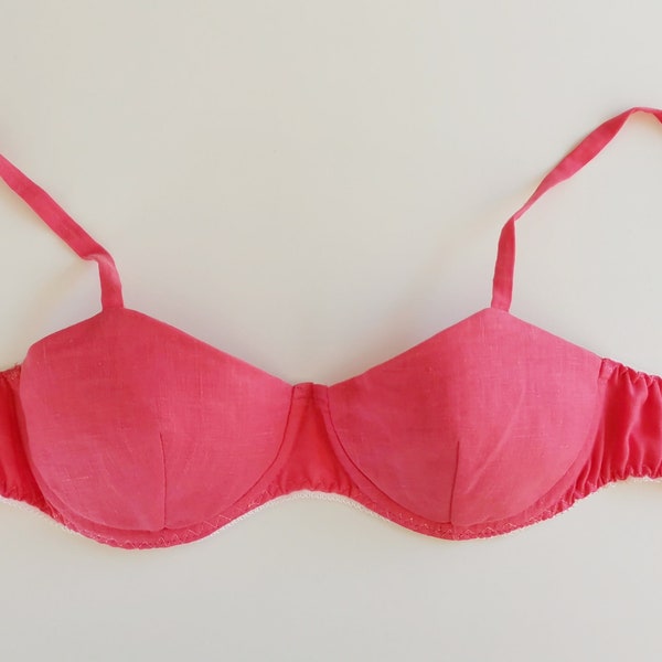 Linen Bra - Etsy