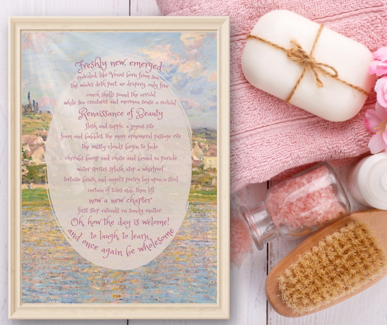 Bathroom Wall Art & Poem / Poster / Sign Digital Download 3 Designs ...