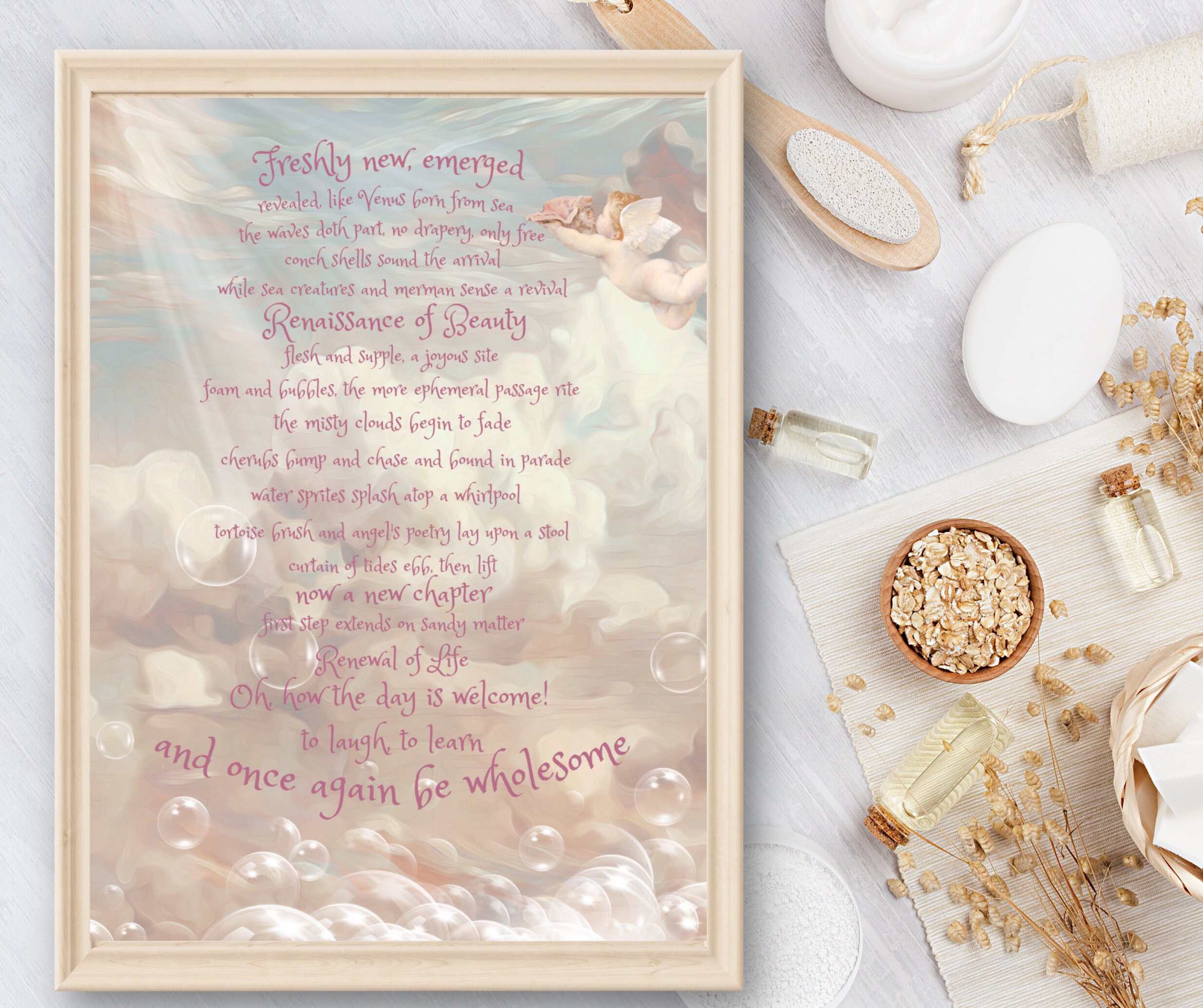 Bathroom Wall Art & Poem / Poster / Sign Digital Download 3 Designs ...