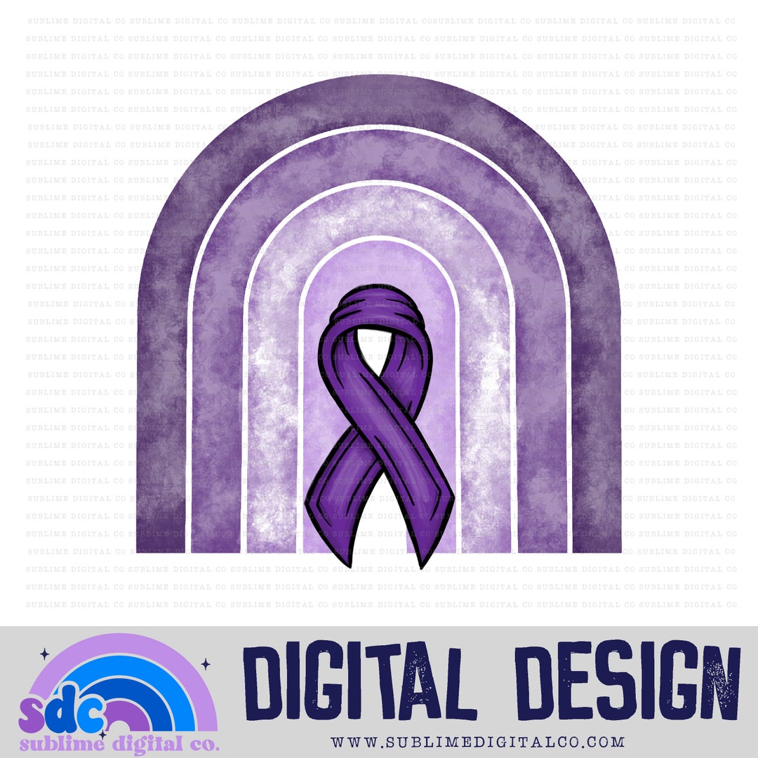 DV Ribbon Rainbow | DV Awareness | Sublimation Design | Instant ...