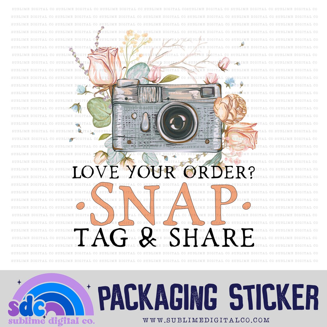 Snap, Tag & Share | Print + Cut | Small Business Stickers | Digital ...