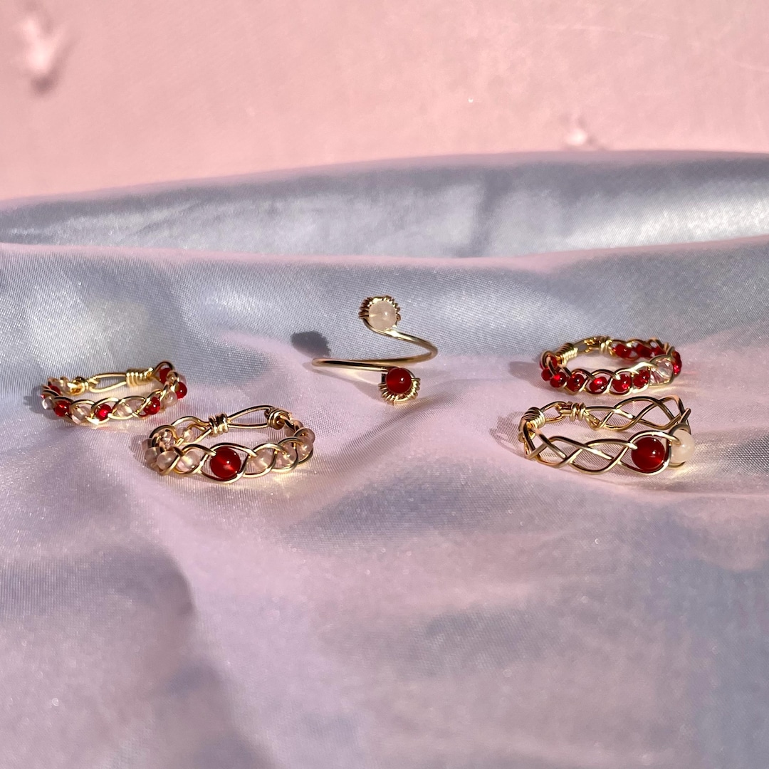 Valentine’s Day Collection| Wire Wrapped Rings| Wire Wrapped Jewelry ...