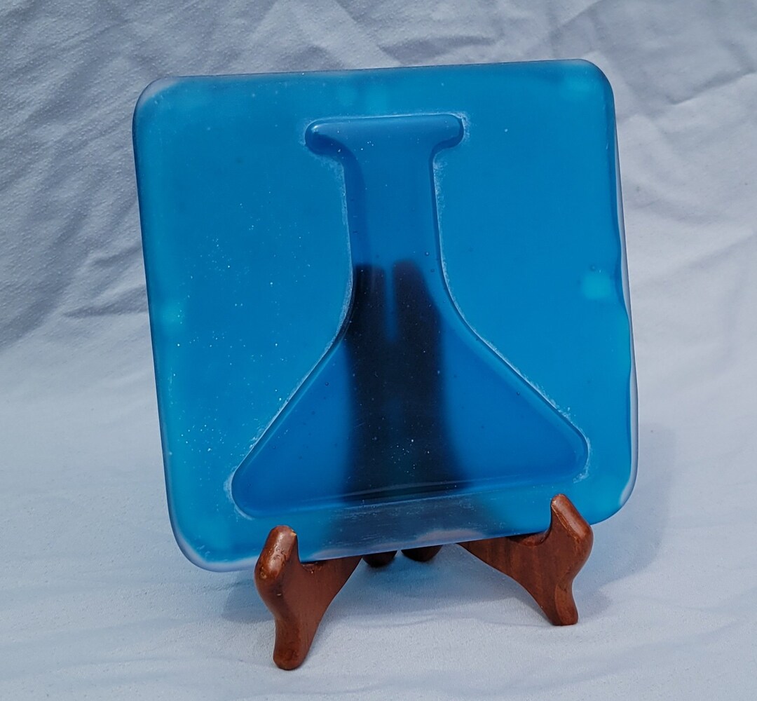Erlenmeyer Flask Cast Glass Art Tile - Etsy