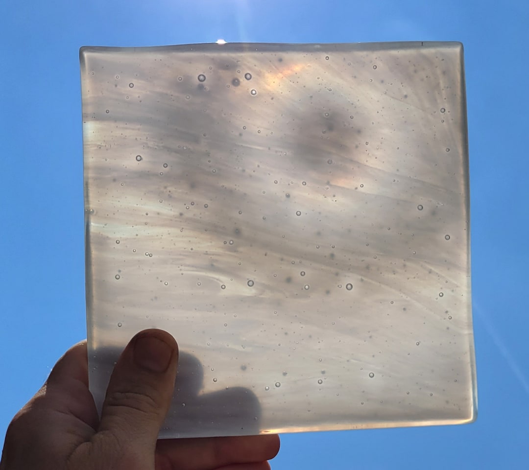 Thick Ripple - Kiln Cast Art Glass Tile - Etsy