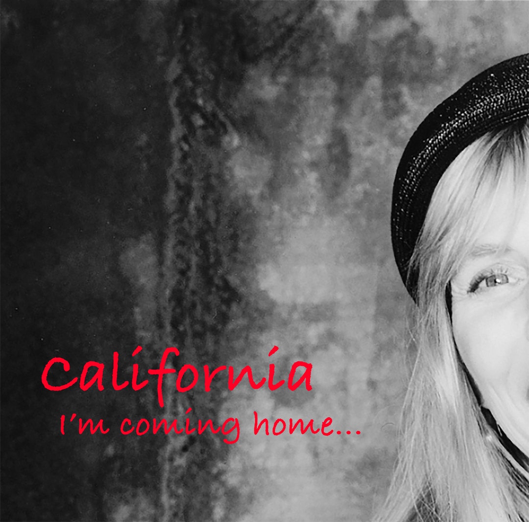 JONI MITCHELL CALIFORNIA!! Tea Towel - Red Lettering a Classic Favorite ...