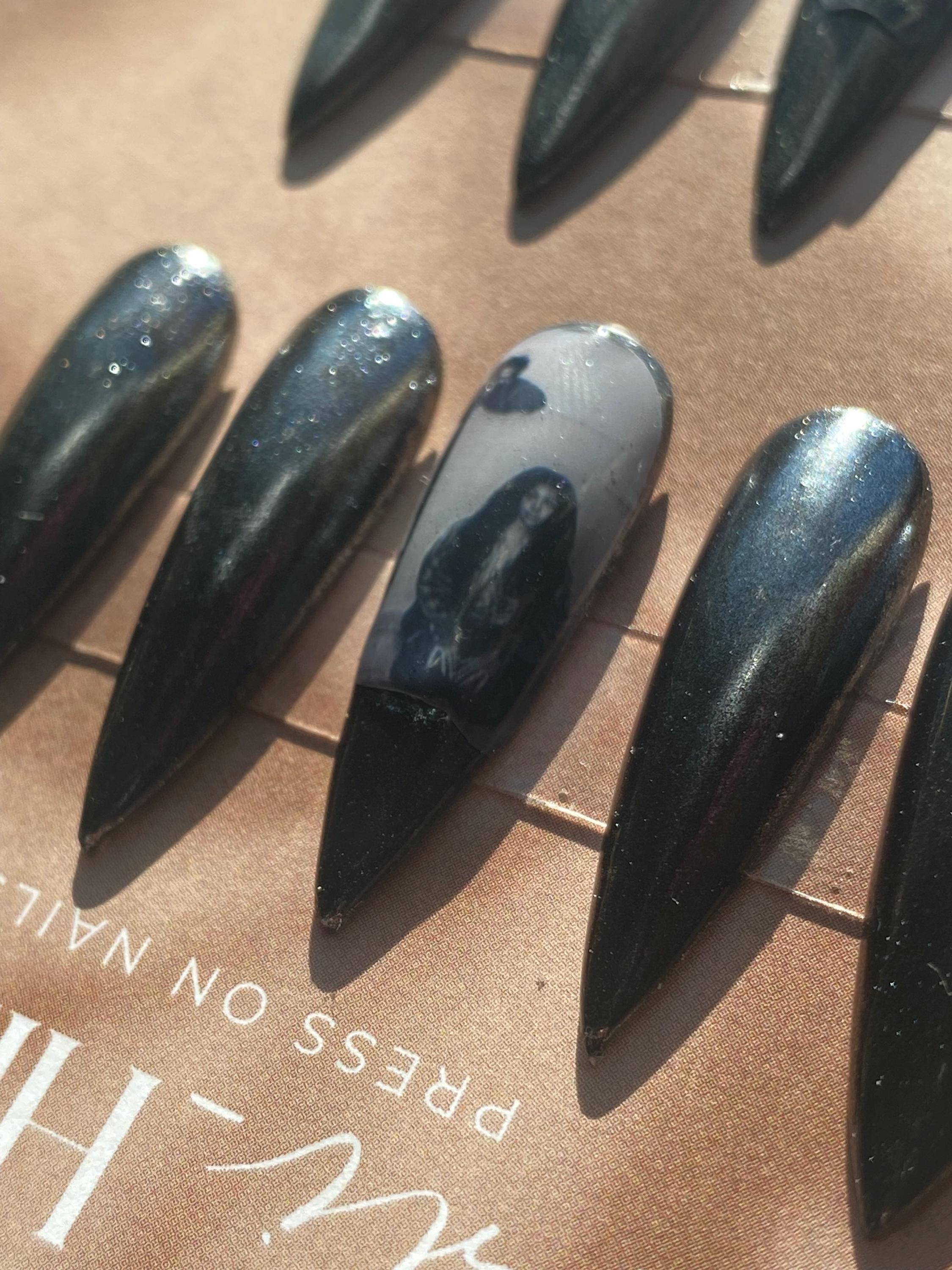 Vibranium With SZA and Kendrick Lamar Press on Nails XL Stiletto - Etsy