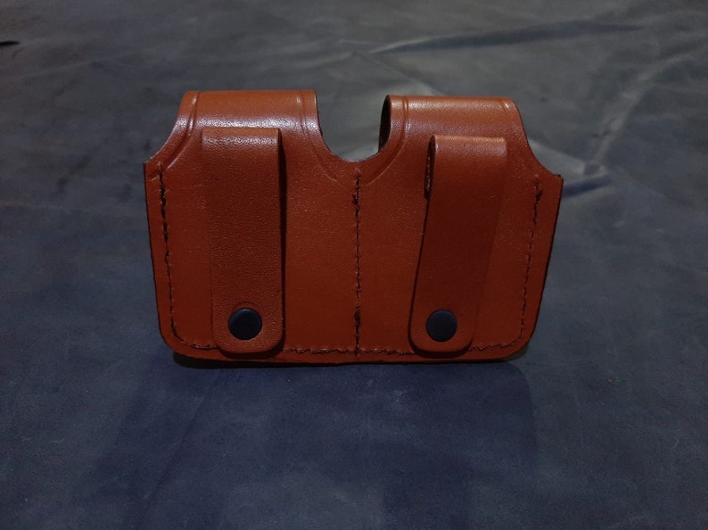 K003 Leather Double Speedloader Pouch for 357 Magnum - Etsy