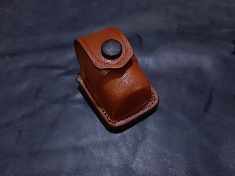 KM002-5S Leather Single Speed Loader Pouch With Belt Clip Fits 5 Shot ...