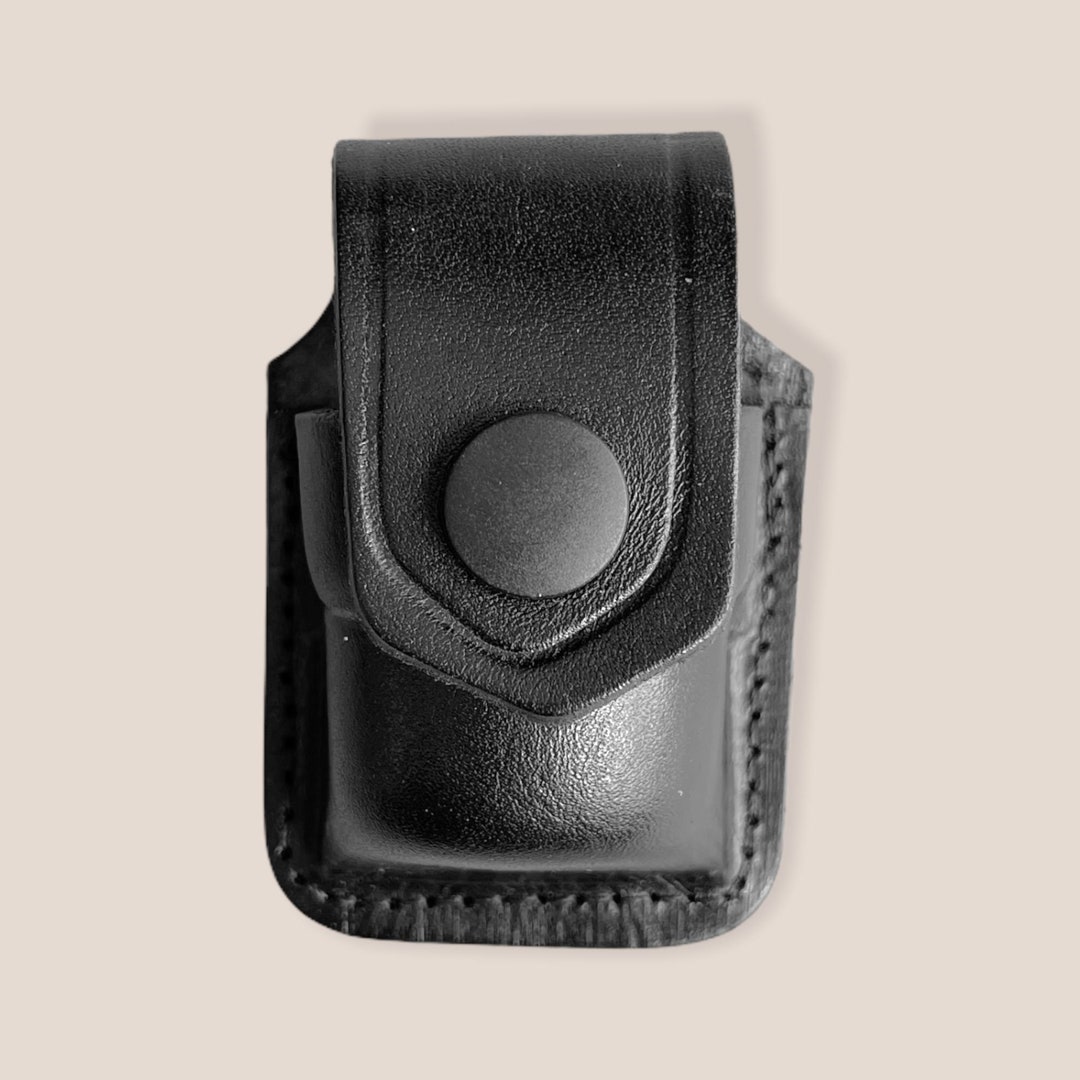 K001-5S Leather Single Speed Loader Pouch With Belt Loop Fits 5 Shot ...