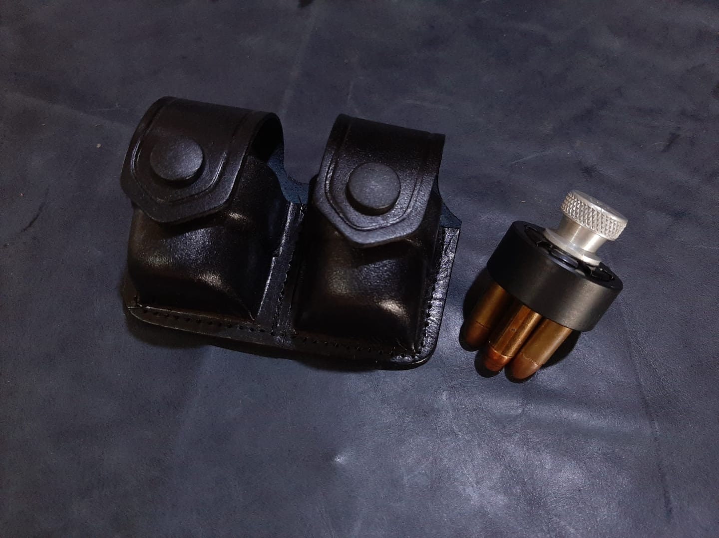 K003 Leather Double Speedloader Pouch for 357 Magnum - Etsy