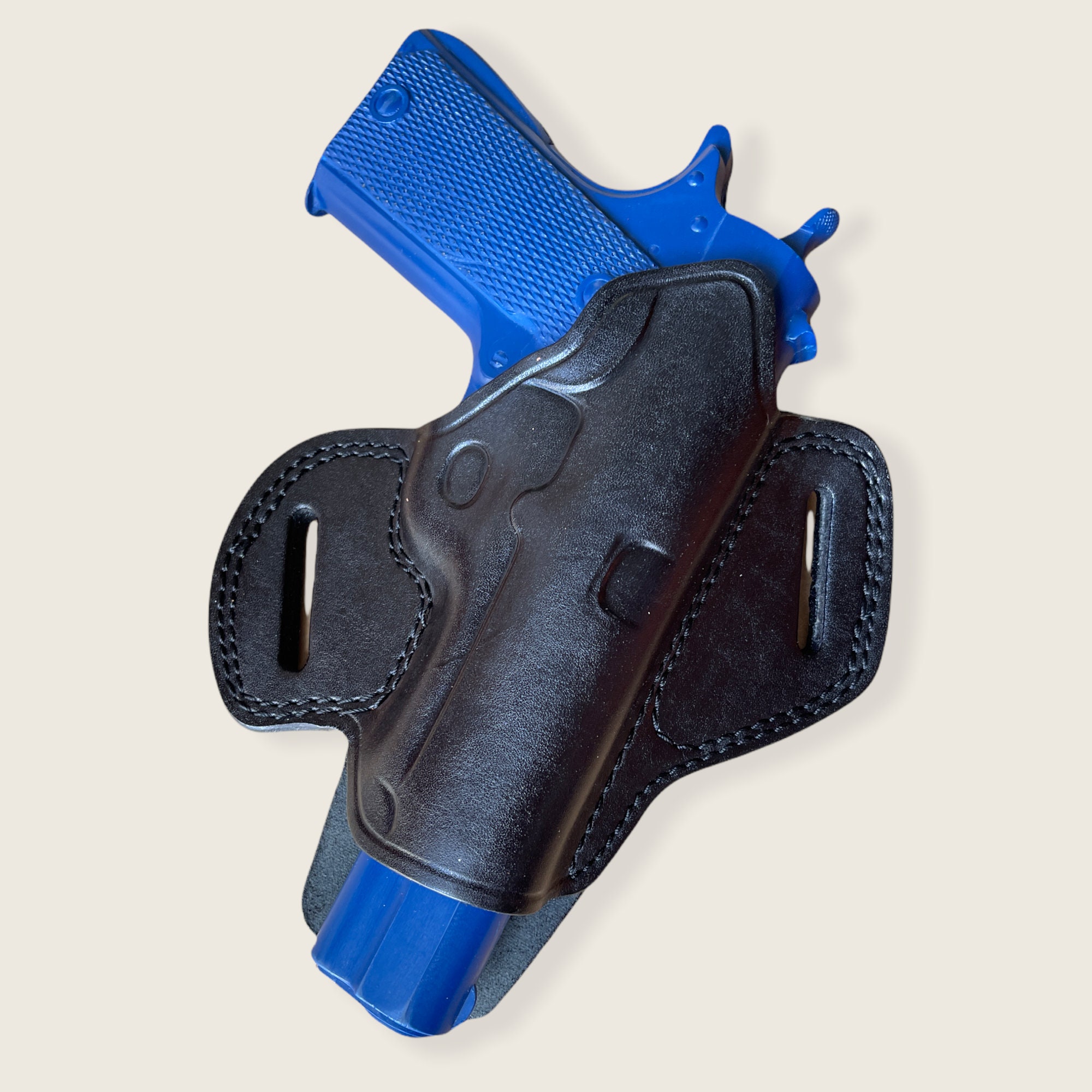 K047 Combat Master MK3 Leather Belt Holster RH Fits Colt 1911 - Etsy