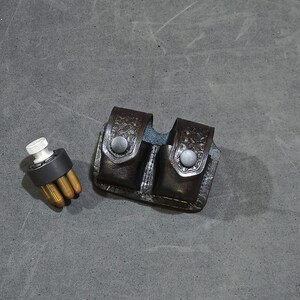 K006-5S Basketweave Double Speedloader Pouch for 5 Shot Revolvers ...