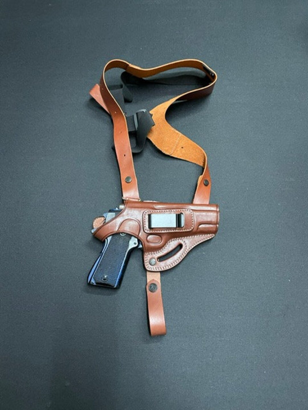 KM065 Leather Shoulder & OWB IWB Belt Holster 3in1 for Colt 1911 and ...