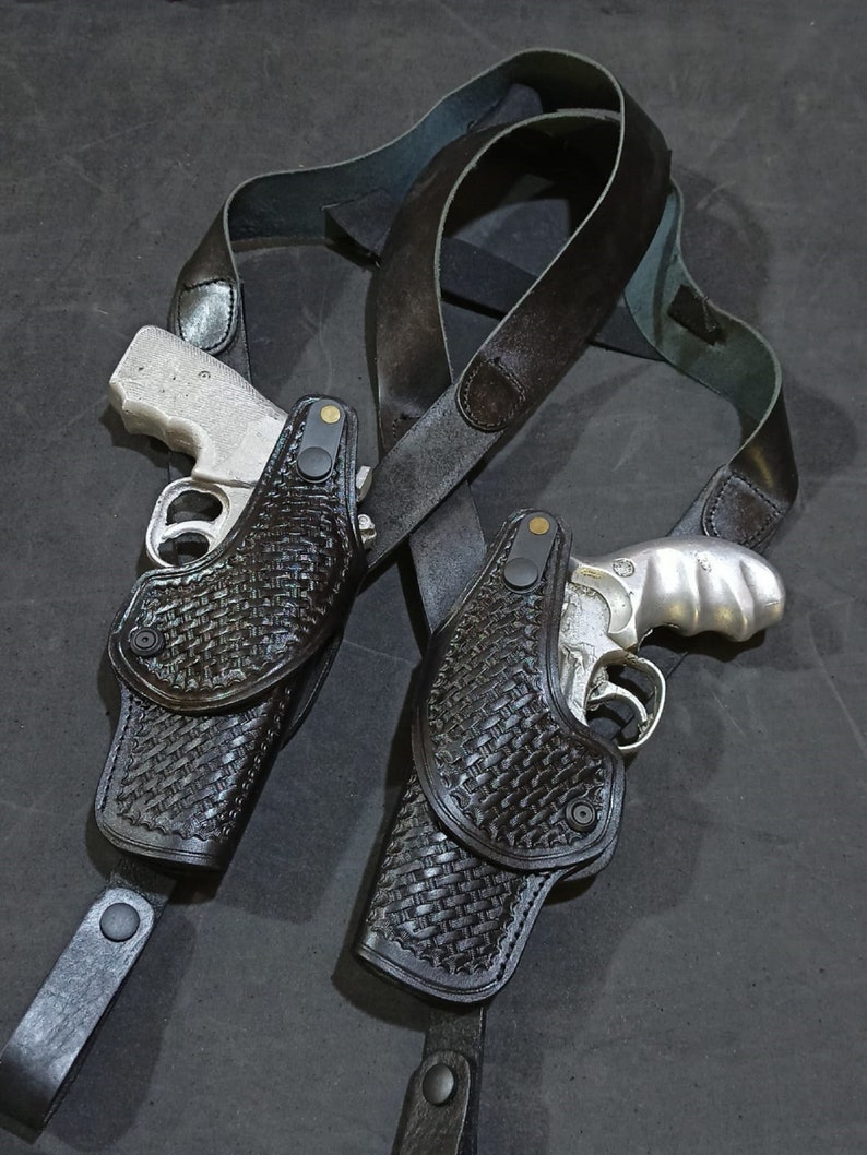 K067 Two Gun Shoulder Holster for 357 Magnum / Revolvers & - Etsy